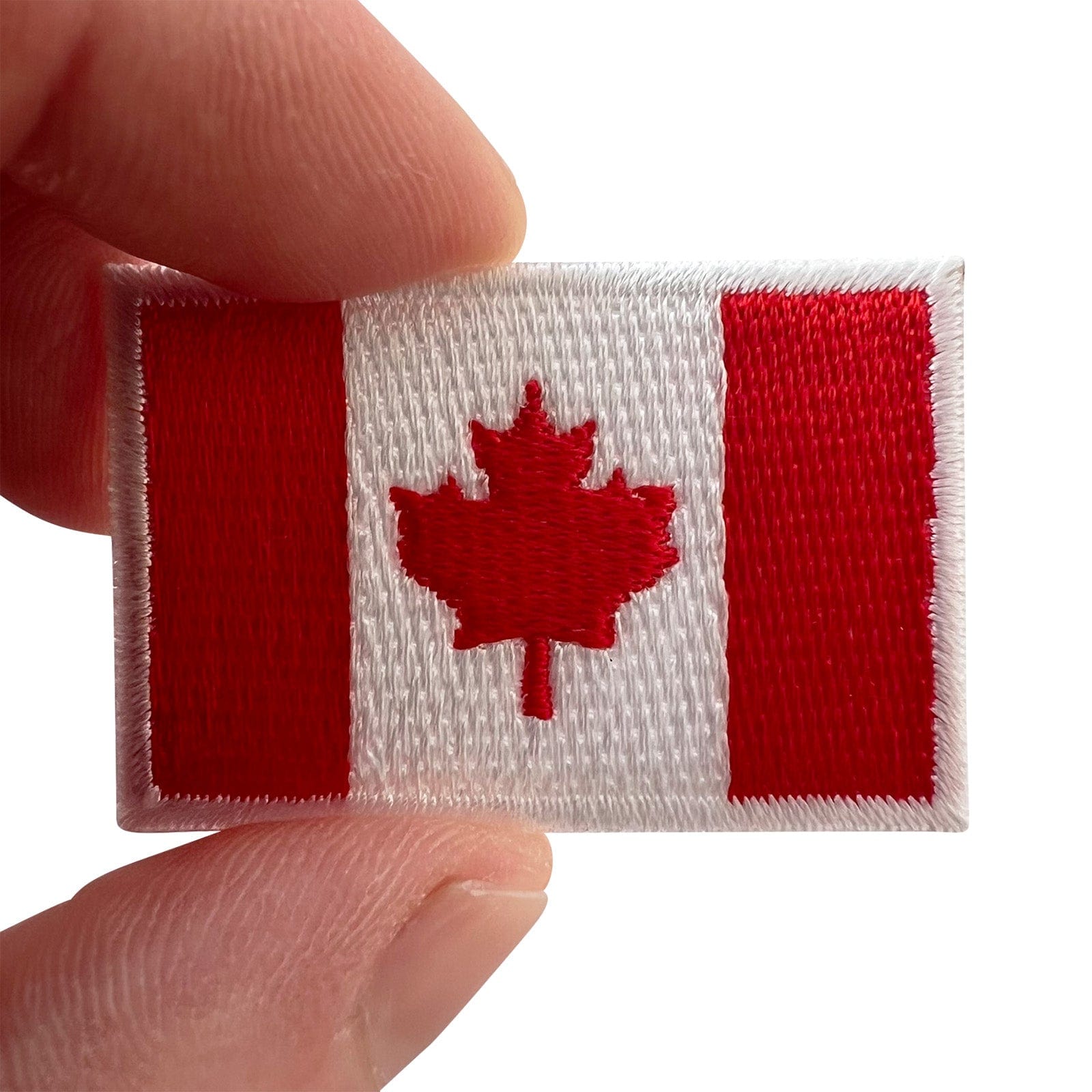 Mini Canada Flag Patch Iron Sew On Clothes Bag Small Canadian Embroide