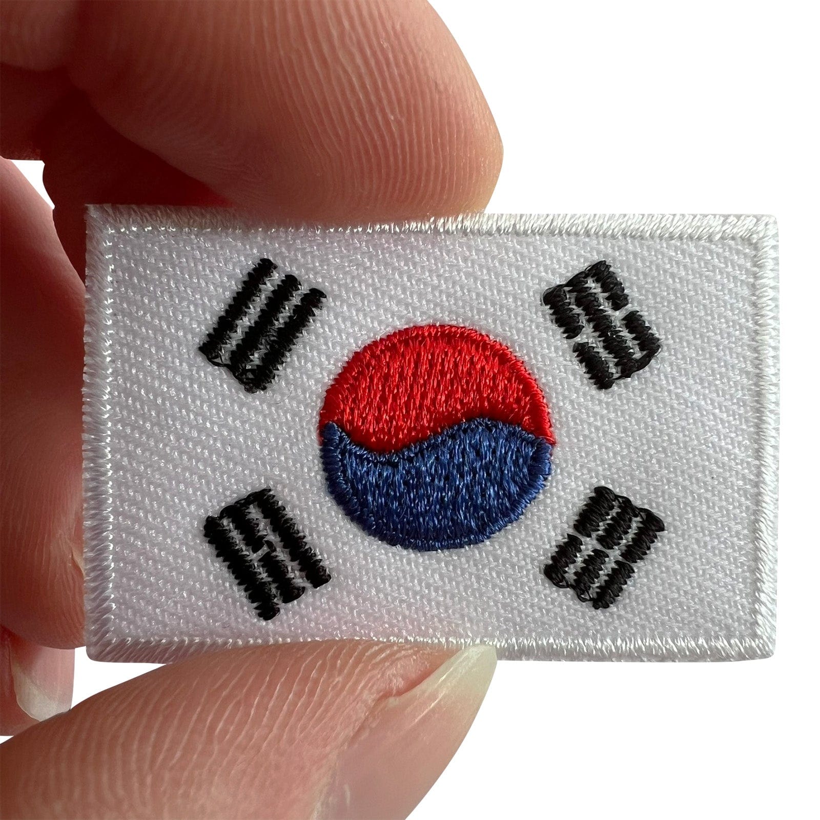 Mini South Korea Flag Patch Iron Sew On Clothes Small Korean Embroider