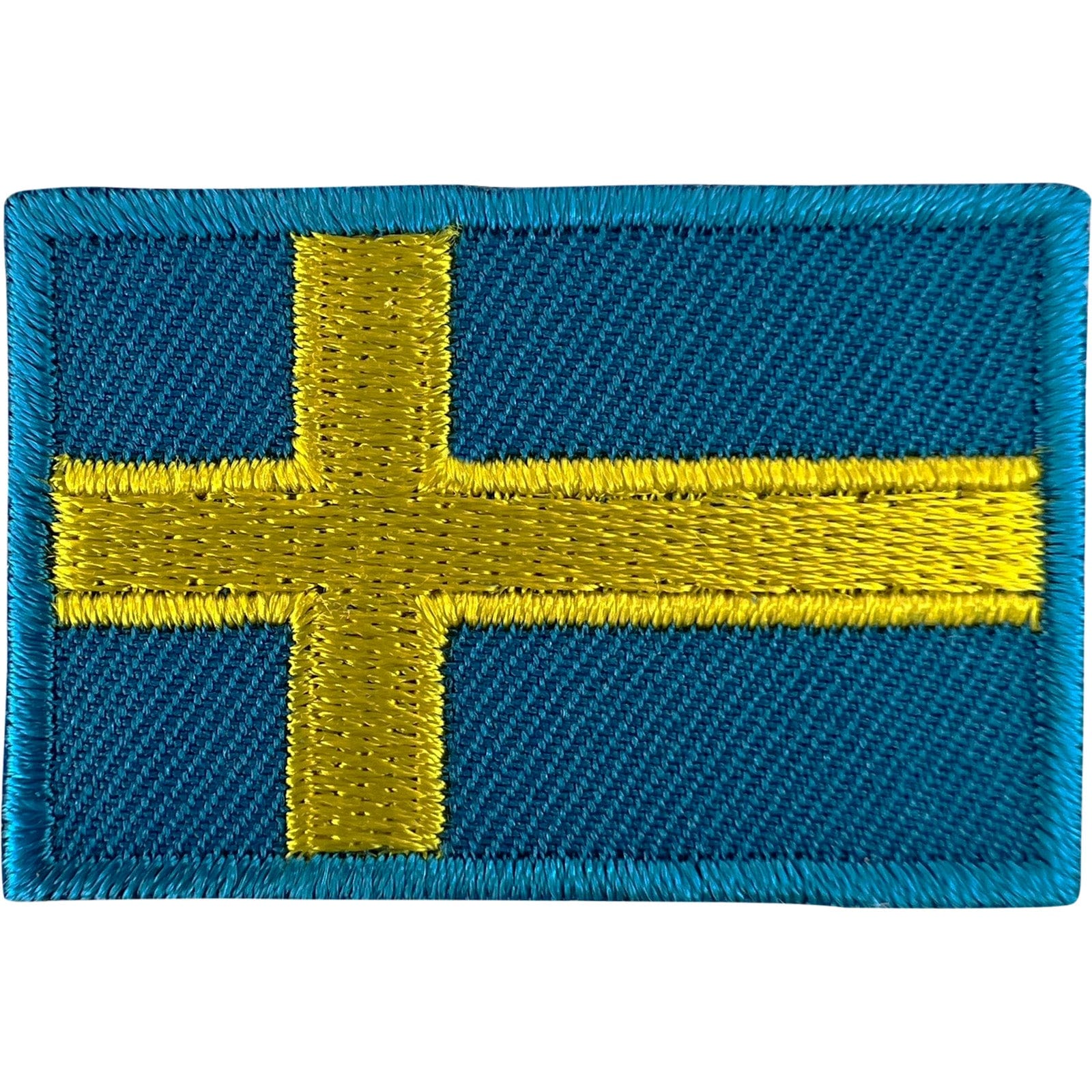 Mini Sweden Flag Patch Iron Sew On Clothes Bag Small Swedish Embroider