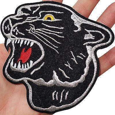 Big Black Panther Head Embroidered Iron On Patch Sew On Patch Shirt Ja
