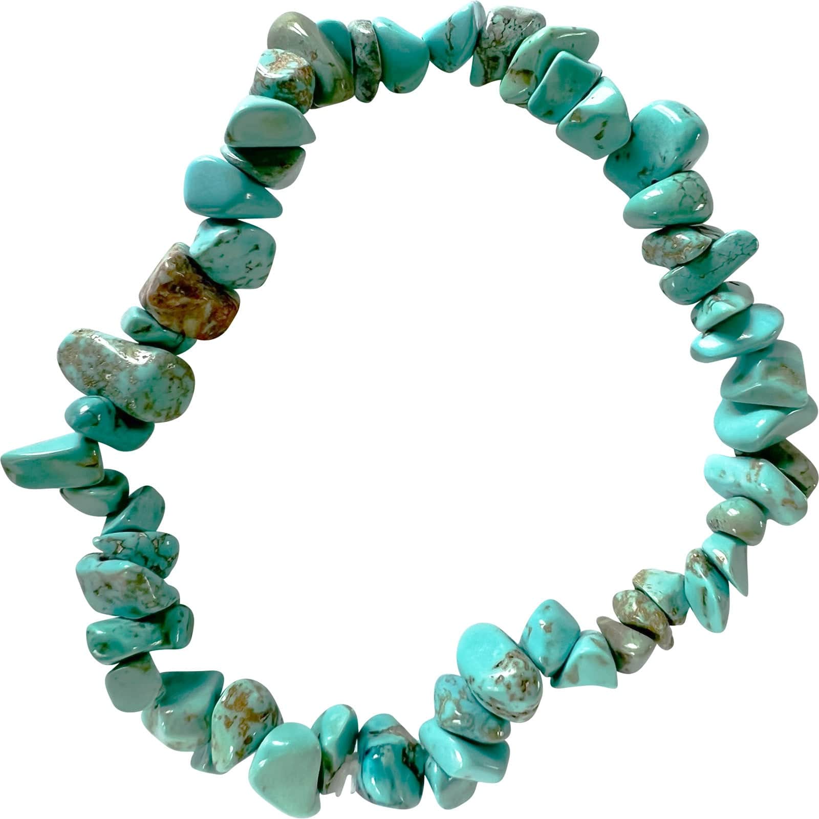 Blue Green Turquoise Crystal Bracelet Wristband Natural Gemstone Quart