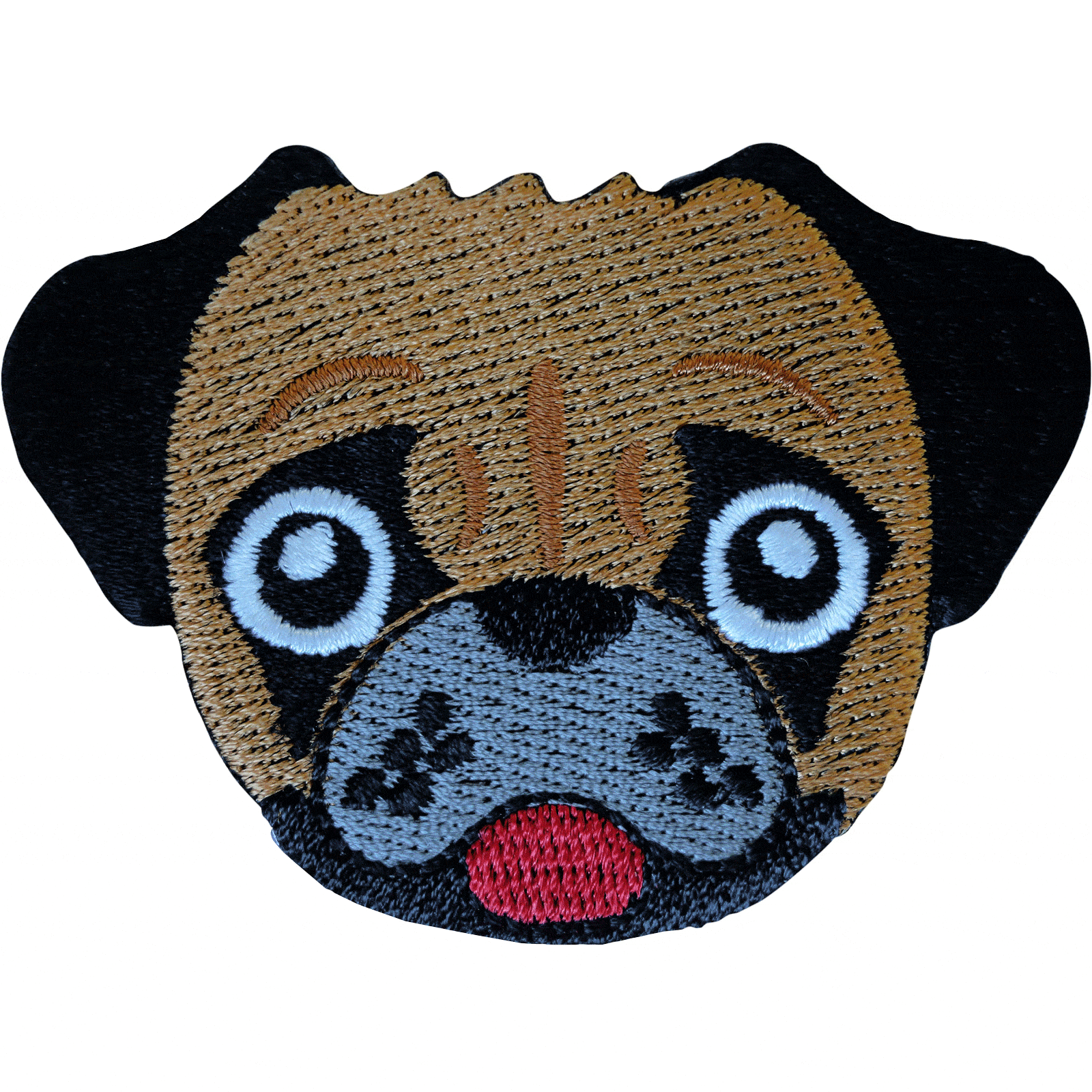 Boxer Bulldog Pug Patch Iron On Sew On Dog Embroidered Badge Embroider