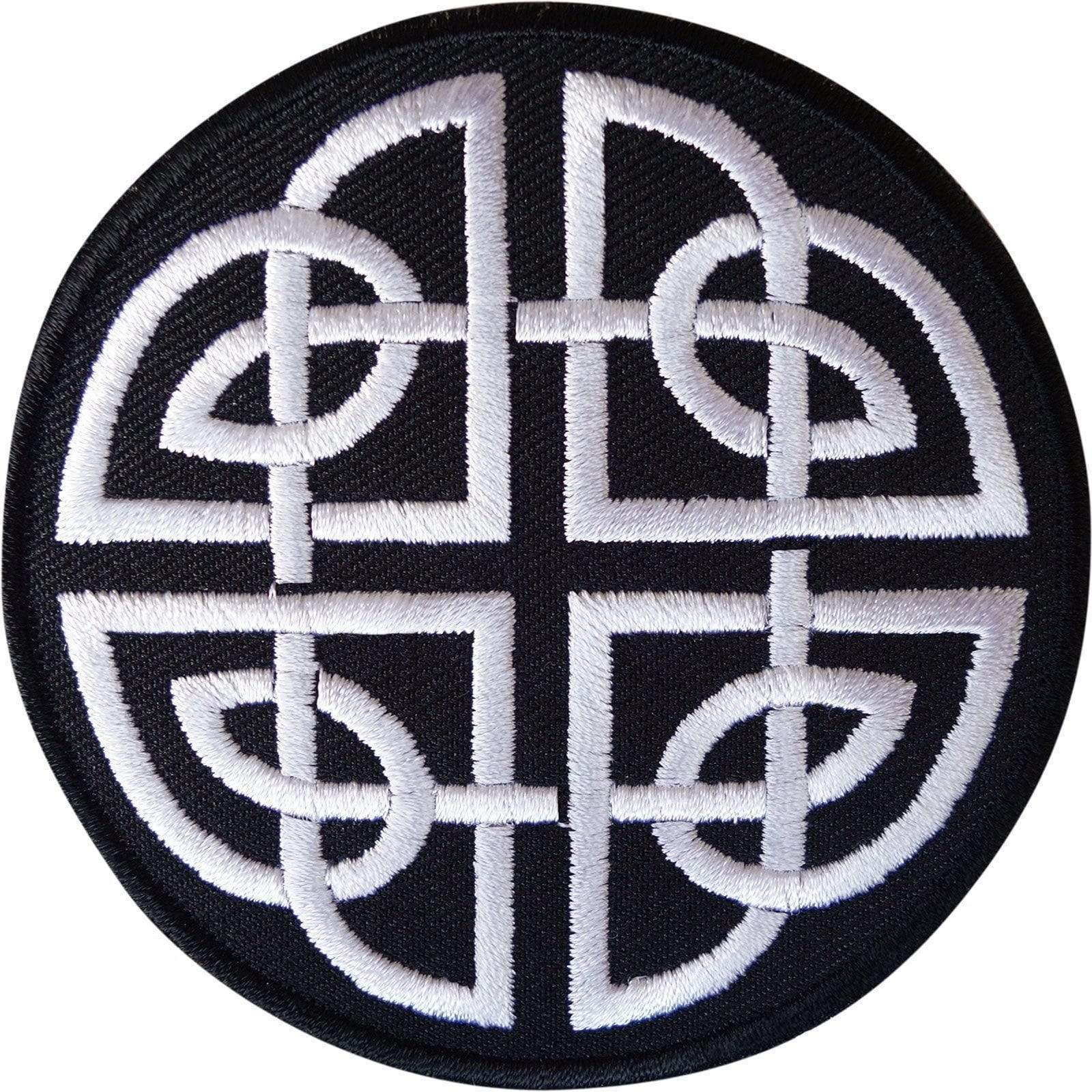 Celtic Knot Patch Iron Sew On Embroidered Badge Biker Irish Embroidery