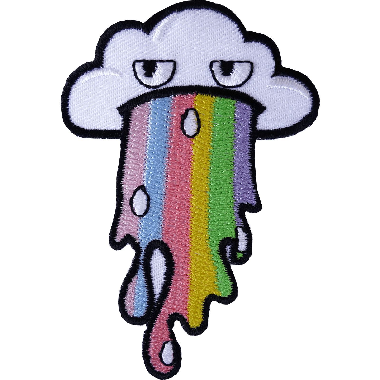 Cloud Sick Rainbow Patch Iron Sew On Embroidered Badge Embroidery Craf