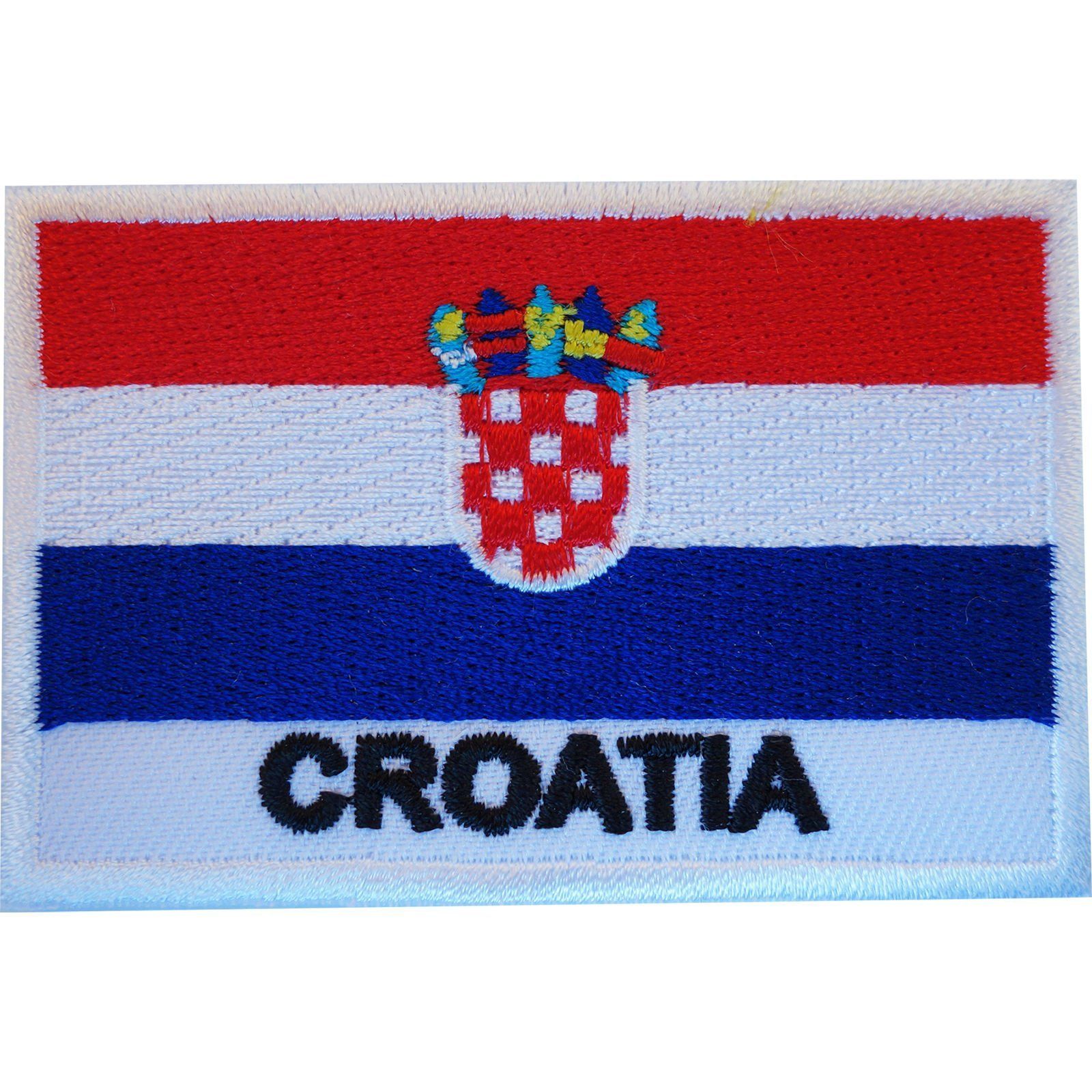 Croatia Flag Patch Croatian Iron On Sew On Badge Clothes Embroidered A