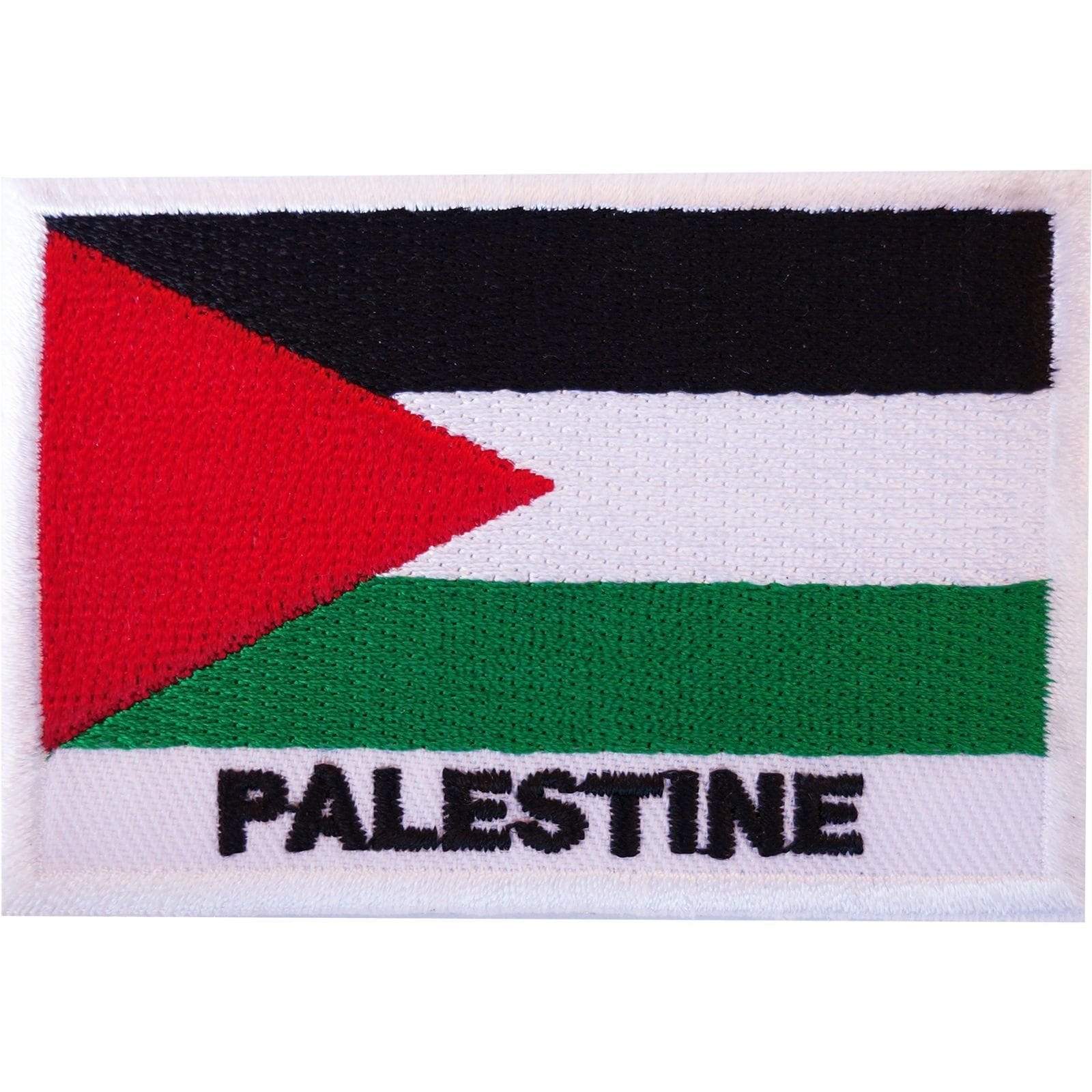 Embroidered Iron On Palestine Flag Patch Sew On Clothes Bag Palestinia