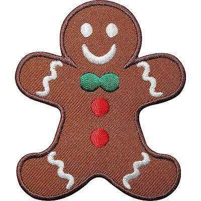 Gingerbread Man Embroidered Iron On Patch Sew On Patch Clothes Bag Shi