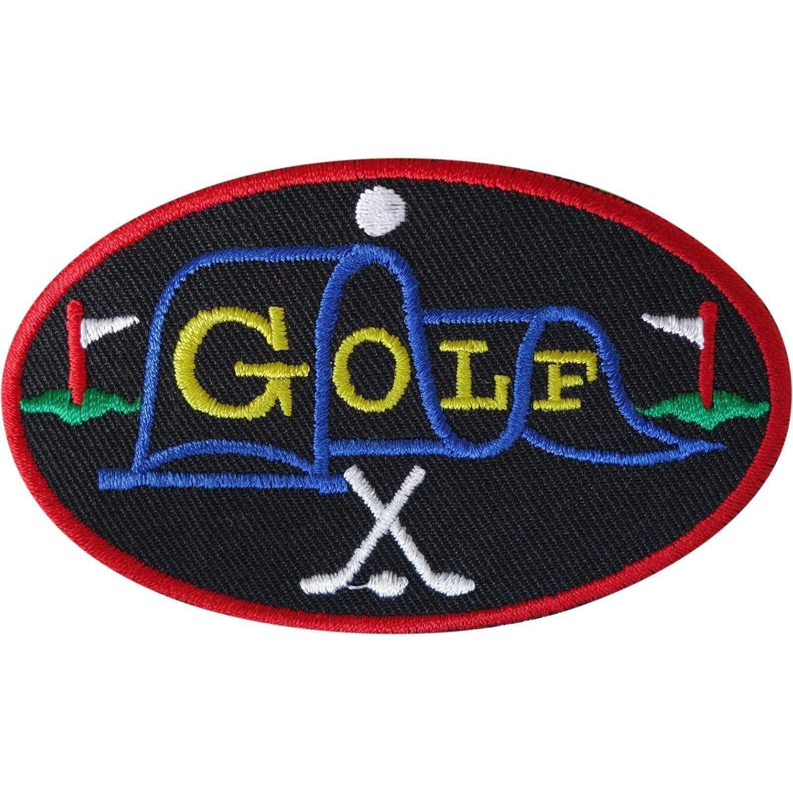 Golf Patch Iron Sew On Clothes Embroidered Badge Clubs Balls Embroider