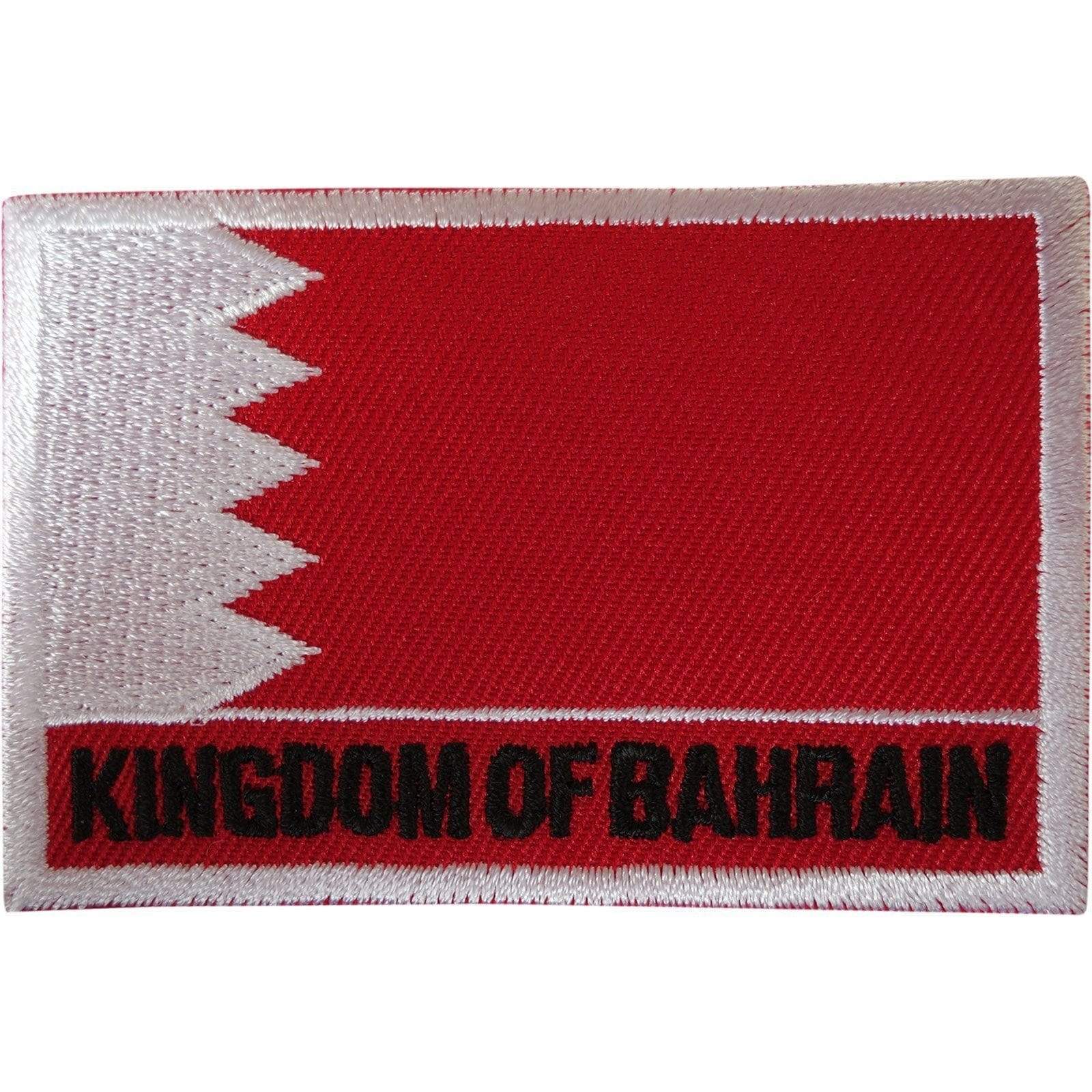 Kingdom of Bahrain Flag Patch Iron Sew On Embroidered Badge Embroidery