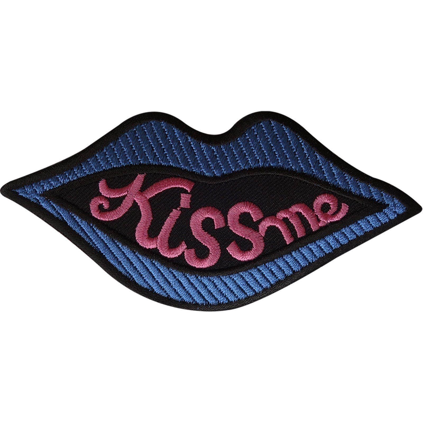 Kiss Me Patch Iron Sew On Jacket Jeans T Shirt Hat Embroidered Badge E