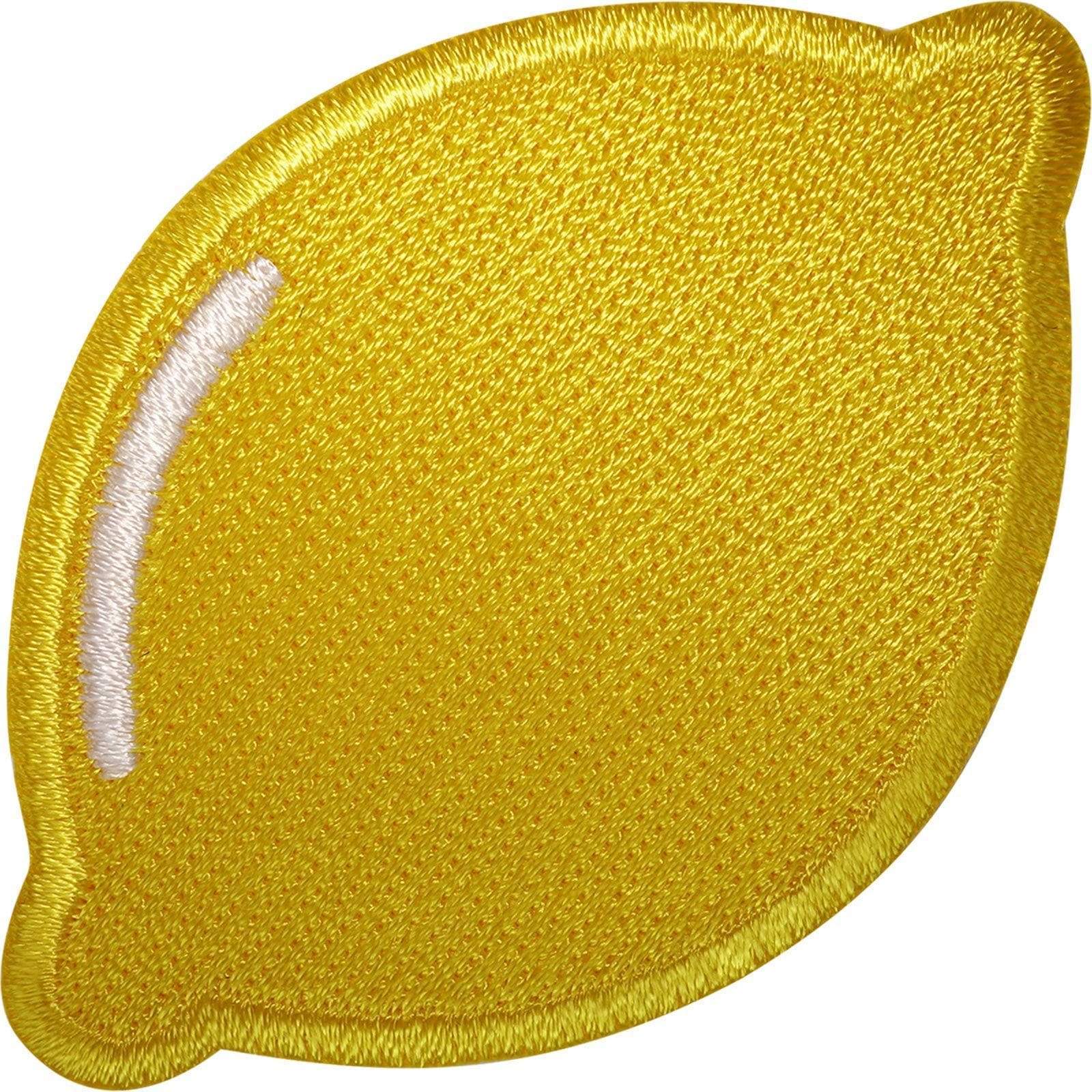 Lemon Patch Iron Sew On Clothes Bag Fruit Embroidered Badge Embroidery