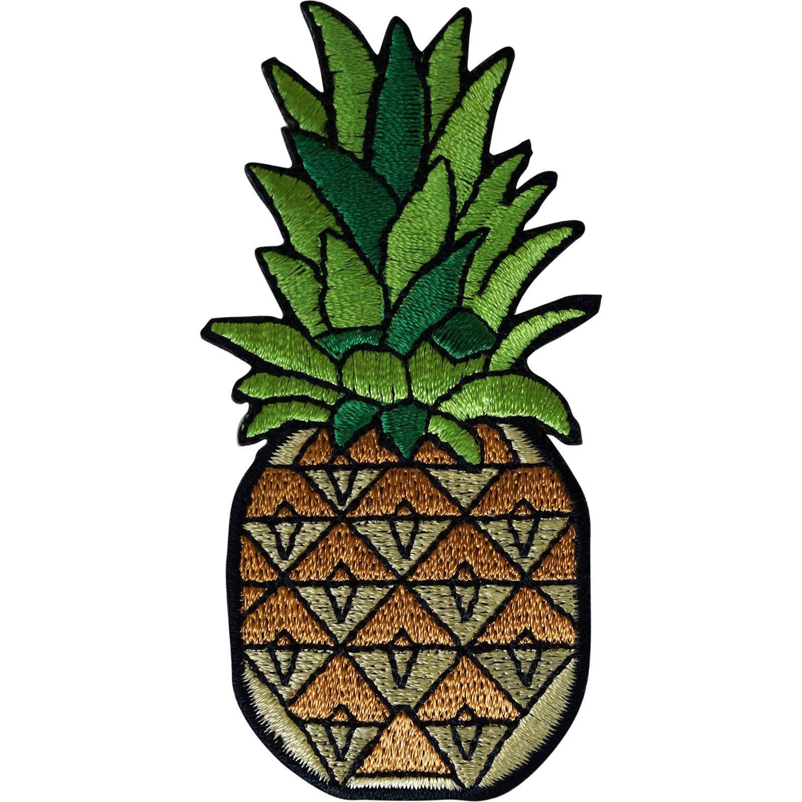 Pineapple Patch Iron Sew On Clothes Fruit Embroidered Badge Embroidery