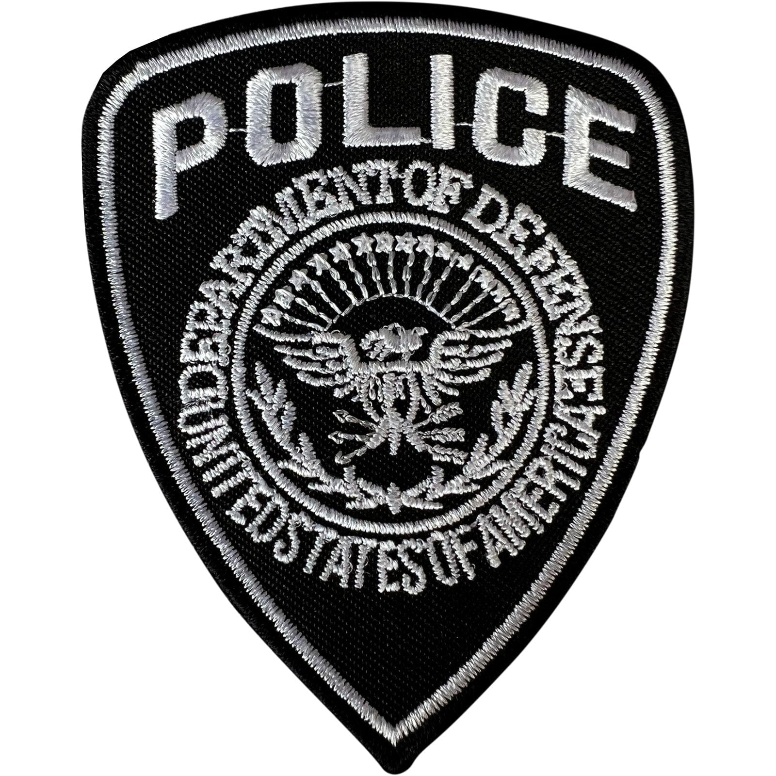 Police Officer Patch Iron Sew On USA United States Embroidered Badge F