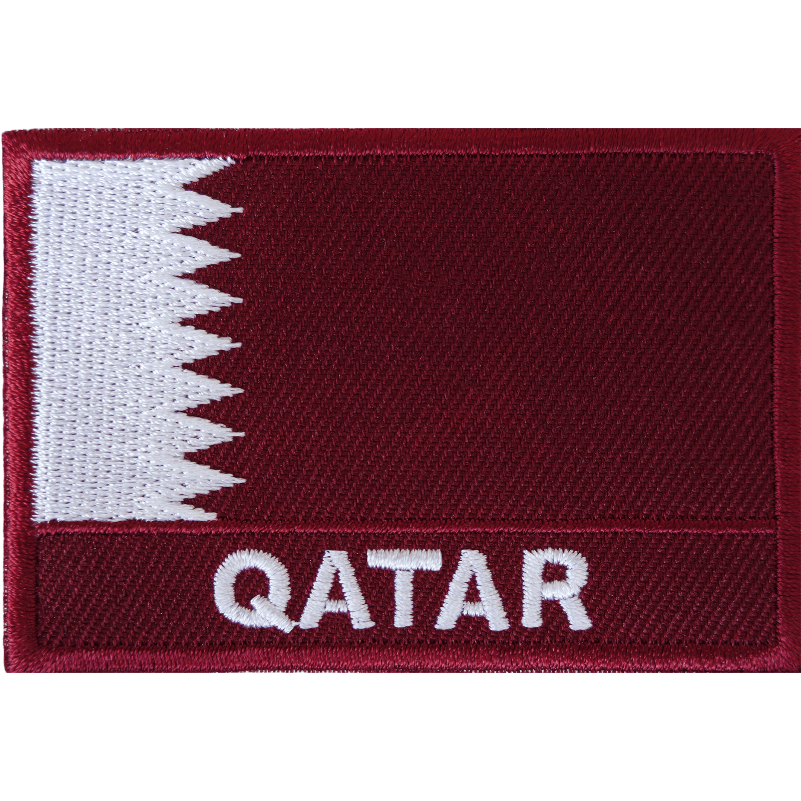 Qatar Flag Iron On Patch Sew On Clothes Middle East Doha Arab Embroide