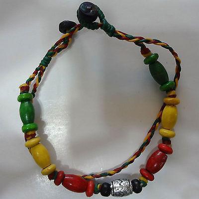 Reggae Rasta Silver Colour Bracelet Wristband Bangle Mens Ladies Girls