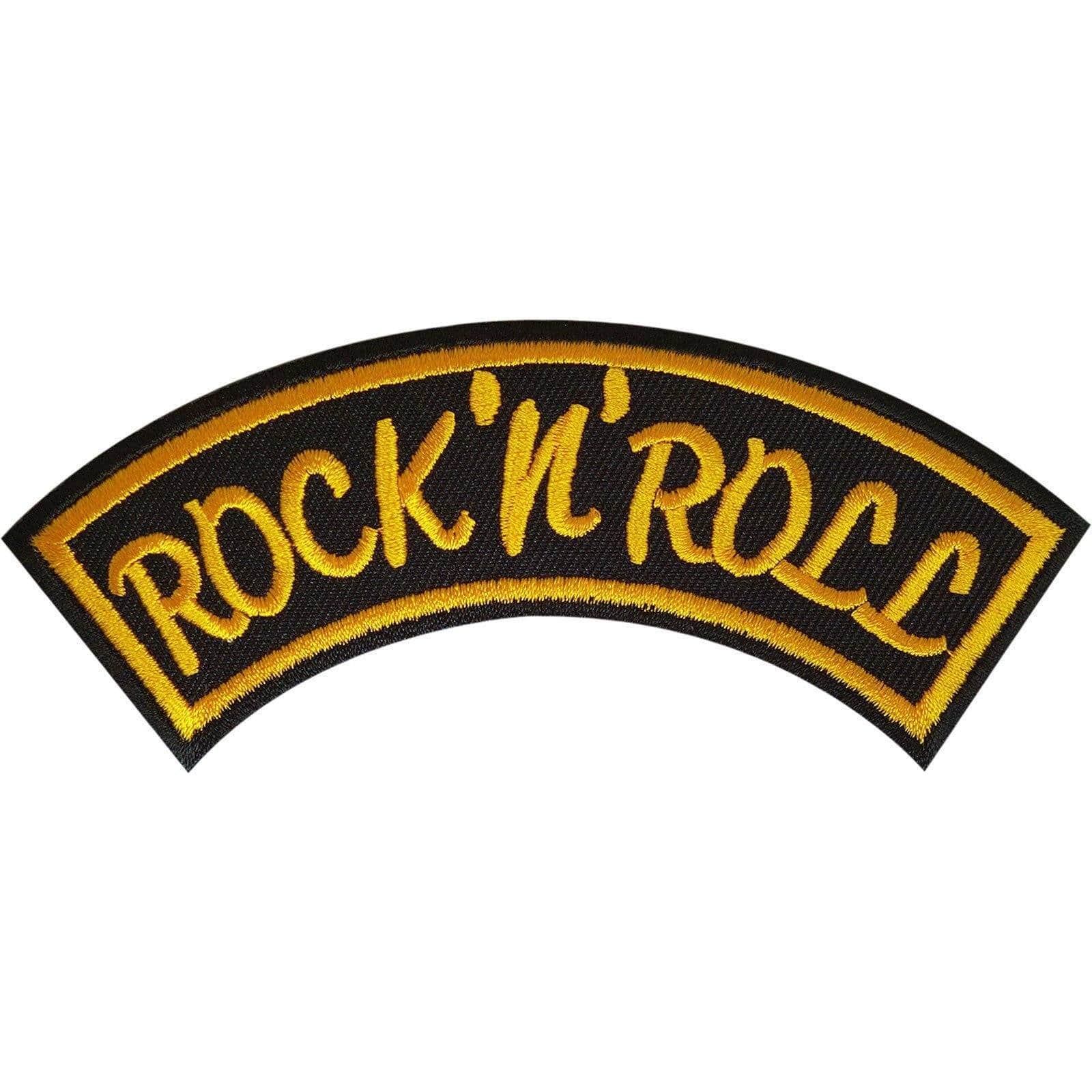 Rock 'N' Roll Embroidered Patch Music Badge Iron / Sew On Jacket Bag a