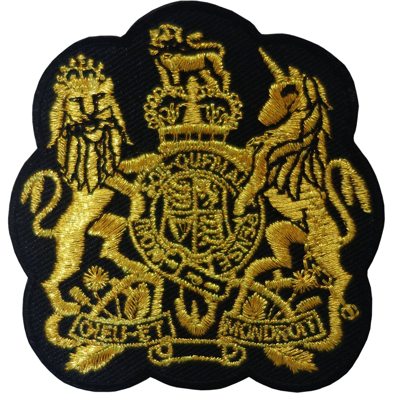 Royal Coat of Arms Patch Iron Sew On Embroidered Badge UK England GB B